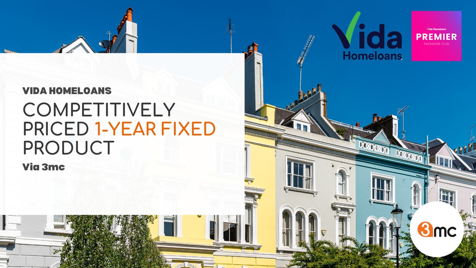 Vida Residential and BTL Mortgages - 3mc Mortgage Packager & Distributor